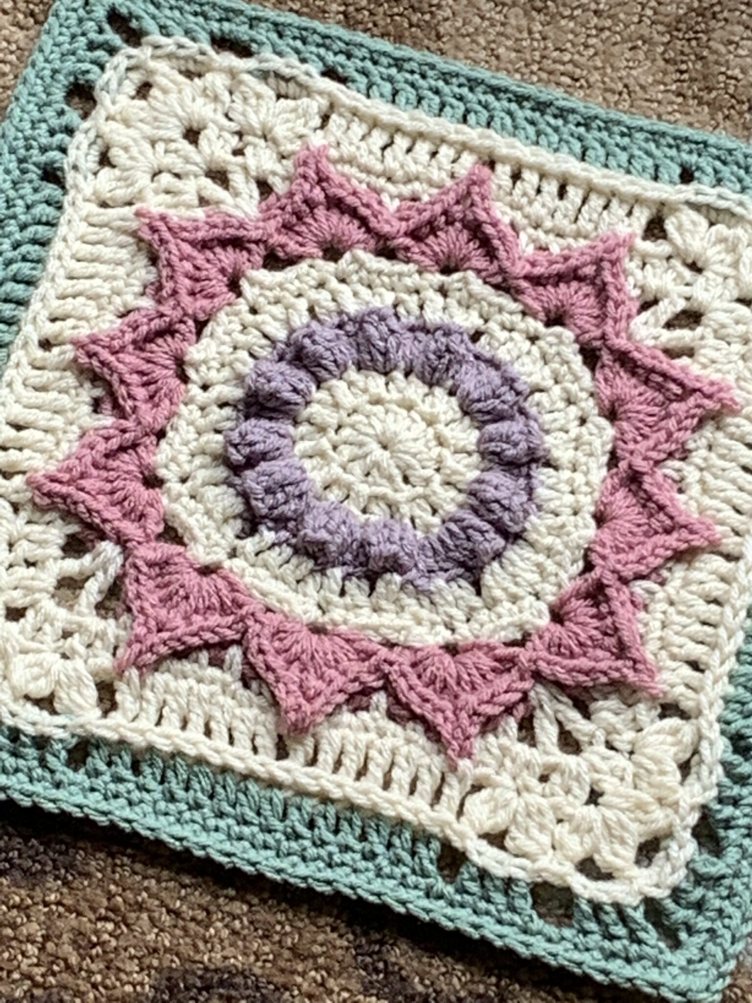 Serenity Now Afghan Block - Julie Yeager Designs